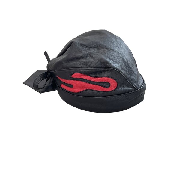 Accessories | First Leather Motorcycle Bandana Wrap Cap Os Black Red ...